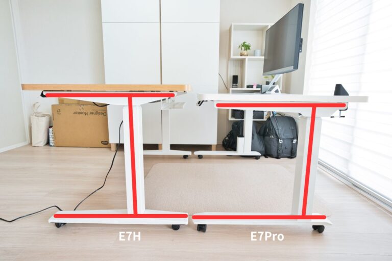電動昇降式デスク『FlexiSpot E7H』レビュー｜進化したコの字型フレームで安定感が向上 | cotolia